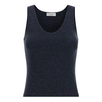 Brunello Cucinelli Damen, Oberteile, Blau, MGr&ouml;&szlig;e