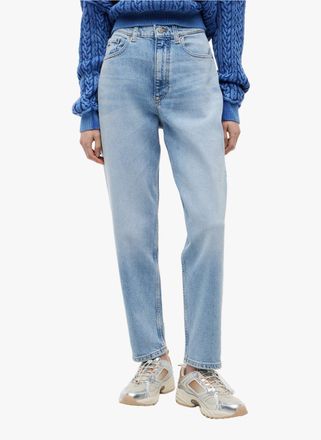 Tommy Hilfiger Jean mom taille haute en coton m&eacute;lang&eacute;