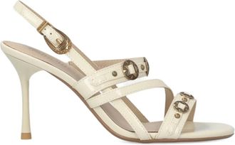 Pinko Riemensandalen mit Nietendetail - Nude