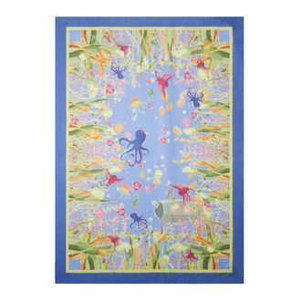 Franco Ferrari Femme, Accessoires, Multicolore, Taille: ONE Size &Eacute;charpe en Coton et Soie 135x190