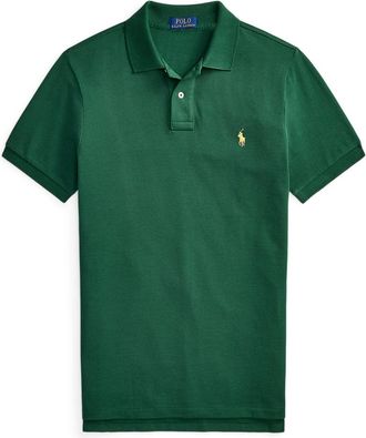 Ralph Lauren Piqu&eacute;-Poloshirt aus Baumwolle mit Logo-Stickerei, Slim Fit in