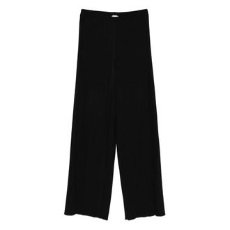 Forte_Forte Femme, Pantalons, Noir, Taille: 38 FR Wide Pantalons