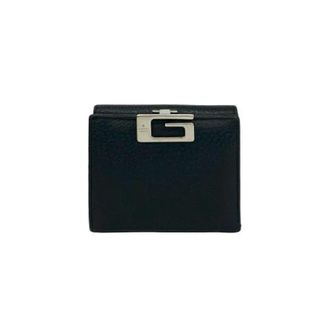 Gucci Portefeuille bifold en cuir doccasion - Femme - Pre-owned - Noir - Taille: ONE Size