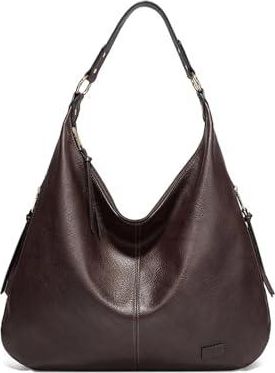 Generic Sacs &agrave; main dhiver pour femmes, sacs &agrave; bandouli&egrave;re, sacs de voyage, week-end, bolsas f&eacute;minins, en cuir, grand sac &agrave; bandouli&egrave;re tendance Hobos, caf&eacute;, 
