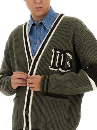 Dolce & Gabbana 100% Wool Cardigan - Green