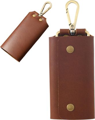 Generic Key Setui kompakte Brieftasche mit Schl&uuml;sselveranstalter, Blockierung | Schl&uuml;sselanh&auml;nger aus Leder, schmale Kartenh&uuml;lle mit Schl&uuml;sselanh&auml;nger, Reises