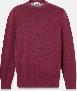 Timberland Williams River Baumwollpullover f&uuml;r Herren in Burgunderrot, Herren, Burgunderrot, Gr&ouml;&szlig;e