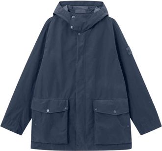 Stone Island Homme, Vestes, Bleu, Taille: XL David Light-Tc Short Parka