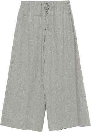 Alysi Femme, Pantalons, Gris, Taille: 38 FR Cropped Pantalons
