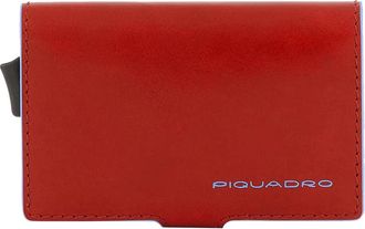 Piquadro Homme, Accessoires, Rouge, Taille: ONE Size Credit Card Holder Case in Metal