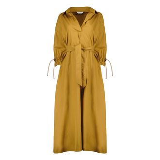 Max Mara Cotton Poplin Maxi Dress - - Dresses - Damen - Braun - XS