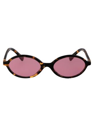 Miu Miu 0MU Tortoiseshell Acetate Sunglasses - Black