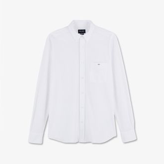 Eden Park Chemise En Coton Pinpoint Blanc Old Ref Pp