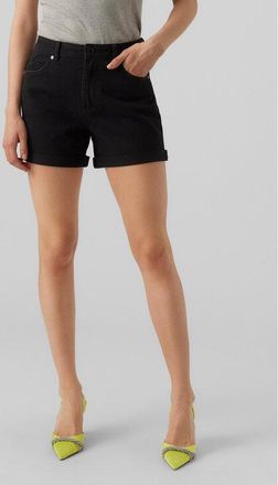 Vero Moda Jeansshorts Zuri 10279493 Schwarz Regular Fit
