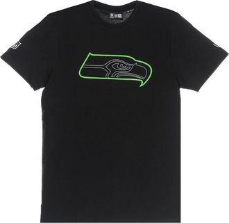 New Era Seattle Seahawks Logo Tee Schwarz - - Tops - Herren - Schwarzk - L