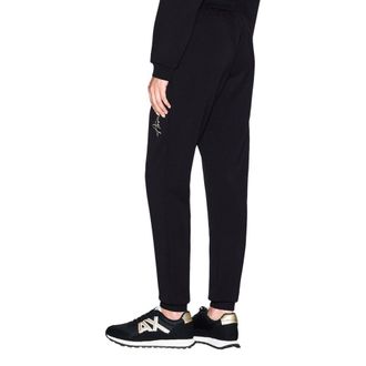 A|X Armani Exchange Bicolor Viscose Joggers - Black