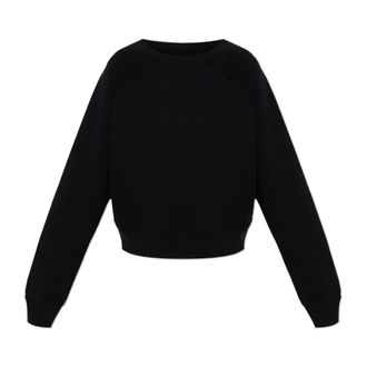 Victoria Beckham Femme, Sweatshirts et sweats &agrave; capuche, Noir, Taille: 36 FR Constance SweaT-shirt