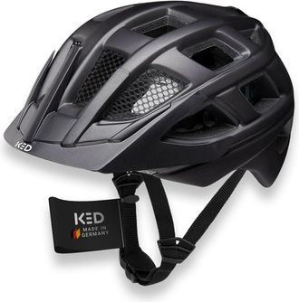 KED Cycling Kailu Jugend MTB Helm - Robuster Mountainbike-Helm Mit K-FIT Anpassungssystem Und Sicherer Gurtf&uuml;hrung | Farbe: Black Matt | Gr&ouml;&szlig;e: 49-53 (S)