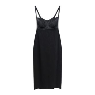 Dolce & Gabbana Robe Mi-longue Crayon - Femme - Robes - Noir - Taille: 50 FR