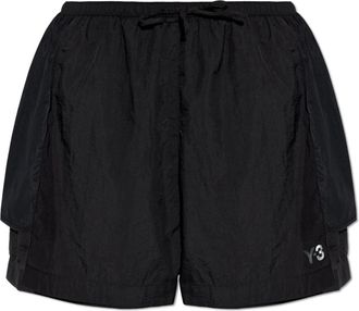 Yohji Yamamoto Femme, Shorts, Noir, Taille: 40 FR Mesh Shorts