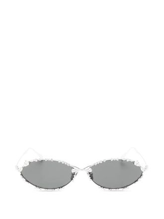 Yvmin Bitter Salty Glaze Sunglasses Brass Steel Plated 18K Gold