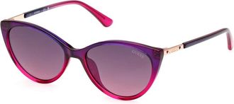 Guess Junior Sonnenbrille in Fuchsia/Violet Shaded - - Accessories - Herren - Rosa - 48 MM