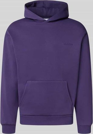 Review Regular Fit Hoodie aus Baumwoll-Mix mit Label-Detail