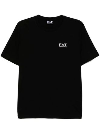 Emporio Armani T-Shirt mit Logo-Print - Schwarz