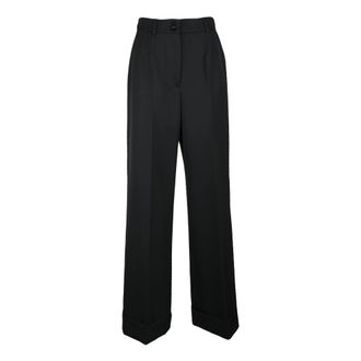 Dolce & Gabbana Classico Wide Hosen - - Trousers - Damen - Schwarzk - L