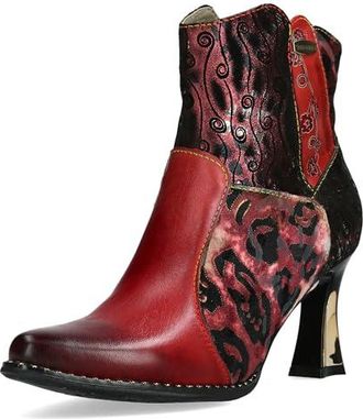 Laura Vita Bottines Femme Oanelo 09, Pointure:40 EU, La Couleur:Rouge