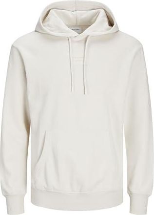 Jack & Jones Sweat à Capuche Jjhakkai pour Homme, Moonbeam/Print : Jack & Jones, XXL