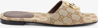 Gucci GG fabric slide sandals - GUCCI - gender_Woman