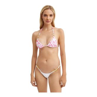 Beach Bunny Femme, Maillots de bain, Blanc, Taille: 36 FR Lexi Triangle Bikini Top