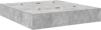 vidaXL Aufbewahrungsbettgestell Beton Grau 180 x 200 cm Holzwerkstoff vidaXL