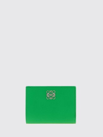 Loewe Anagram Bifold-Geldb&ouml;rse aus glattem Kalbsleder mit Druckknopfverschluss