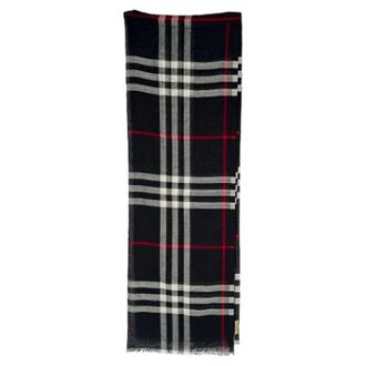 Burberry &Eacute;charpe &agrave; franges &agrave; carreaux Pre-owned en laine multicolore - Femme - Pre-owned - Multicolore - Taille: ONE Size