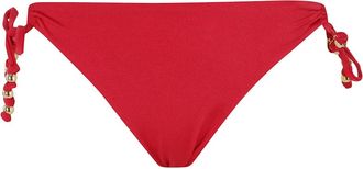Miss Bikini Femme, Maillots de bain, Rouge, Taille: 38 FR Triangle Bikini with Golden Beads