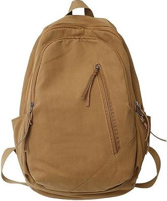 Generic Sac à dos décole simple pour adolescentes, filles, sacs à dos pour garçons de 8 à 12 ans, marron, taille unique