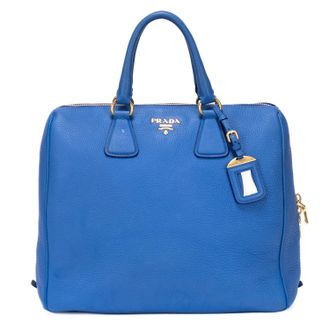 Prada Crossbody Bags - Side Zip Boston Large - Gr. unisize - in Blau - f&uuml;r Damen