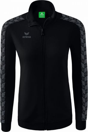 Erima Damen Essential Team Tracktop Jacke (2032212), schwarz/slate grey, 38