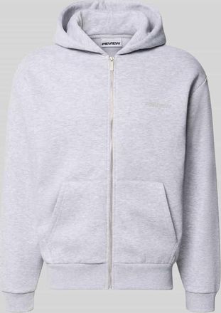 Review Regular Fit Sweatjacke aus Baumwoll-Mix