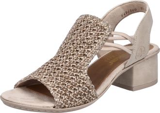 Rieker Damen 64962 Sandalette, beige 60, 39 EU