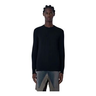 Rick Owens Homme, Pulls, Noir, Taille: S Pull en maille