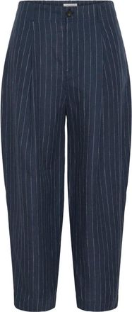 Part Two Femme, Pantalons, Bleu, Taille: 40 FR Aliya Linen Pinstripe Pantalons