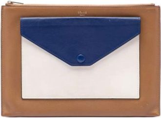 Celine Pre-owned Pochette en cuir tricolore - Femme - Pre-owned - Multicolore - Taille: ONE Size