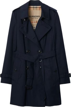 Burberry trench The Short Chelsea Heritage &agrave; taille ceintur&eacute;e - Bleu