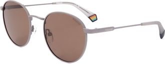 Polaroid Pld 6171/s 10A/SP BEIGE Sunglasses Unisex Steel, Standard, 51
