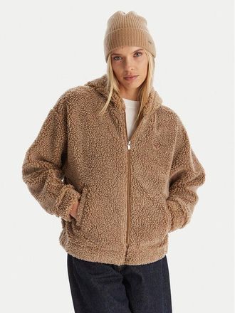 Roxy Fleecejacke City Track Braun Regular Fit