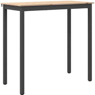 vidaXL Bartisch Natur 110 x 55 x 105 cm Massives Kiefernholz vidaXL