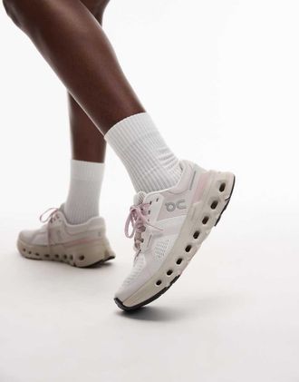 On Cloudrunner 2 - Baskets de course - Argent&eacute; et mauve-rose